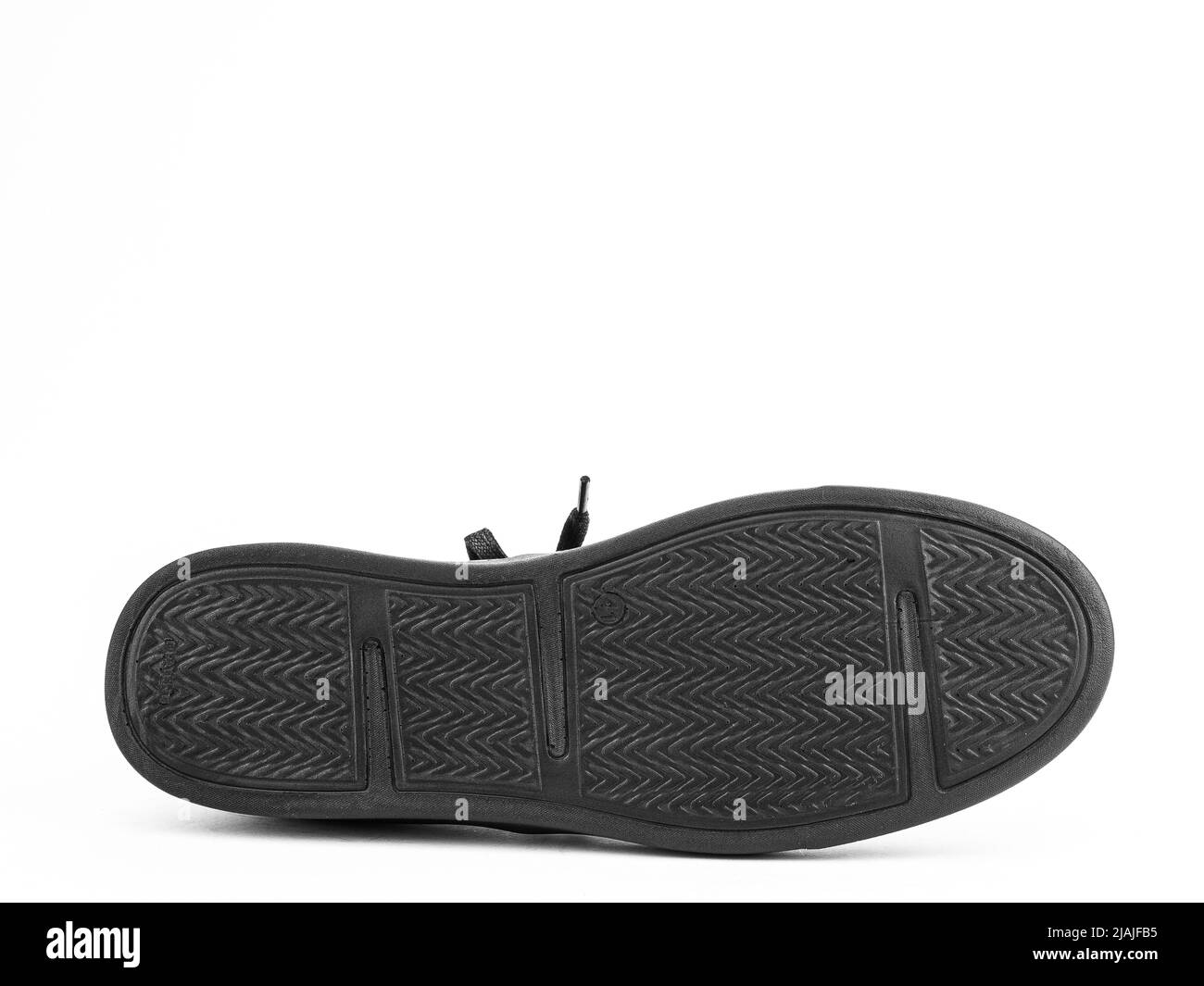 Sole for shoes, bottom view. Shoe sole close-up isolated on white ...