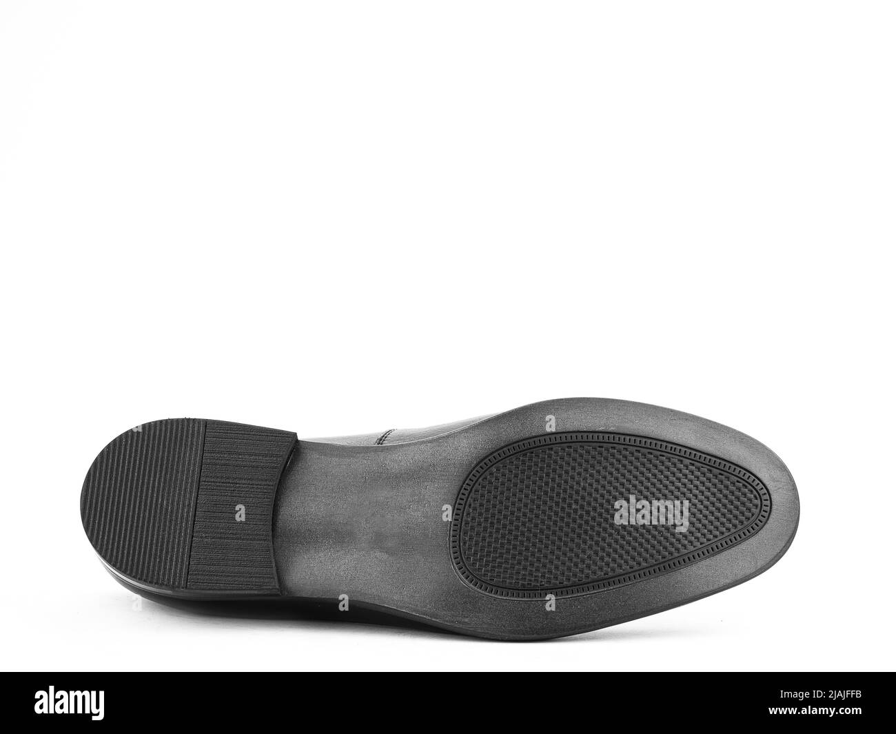 Sole for shoes, bottom view. Shoe sole close-up isolated on white ...