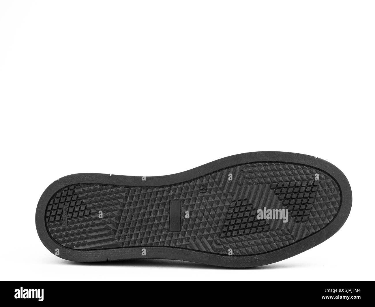 Sole for shoes, bottom view. Shoe sole close-up isolated on white ...