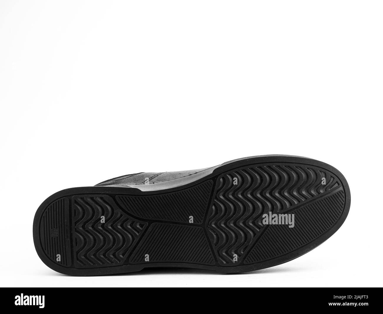 Sole for shoes, bottom view. Shoe sole close-up isolated on white ...