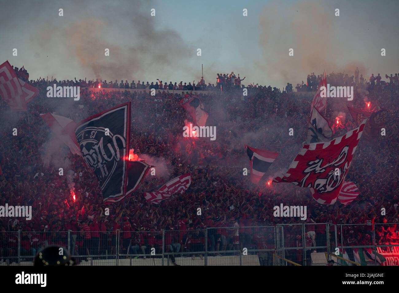 CASABLANCA, MOROCCO - MAY 30: Wydad AC fans during the CAF Champions ...