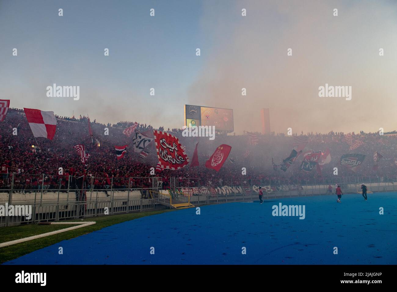 CASABLANCA, MOROCCO - MAY 30: Wydad AC fans during the CAF Champions ...