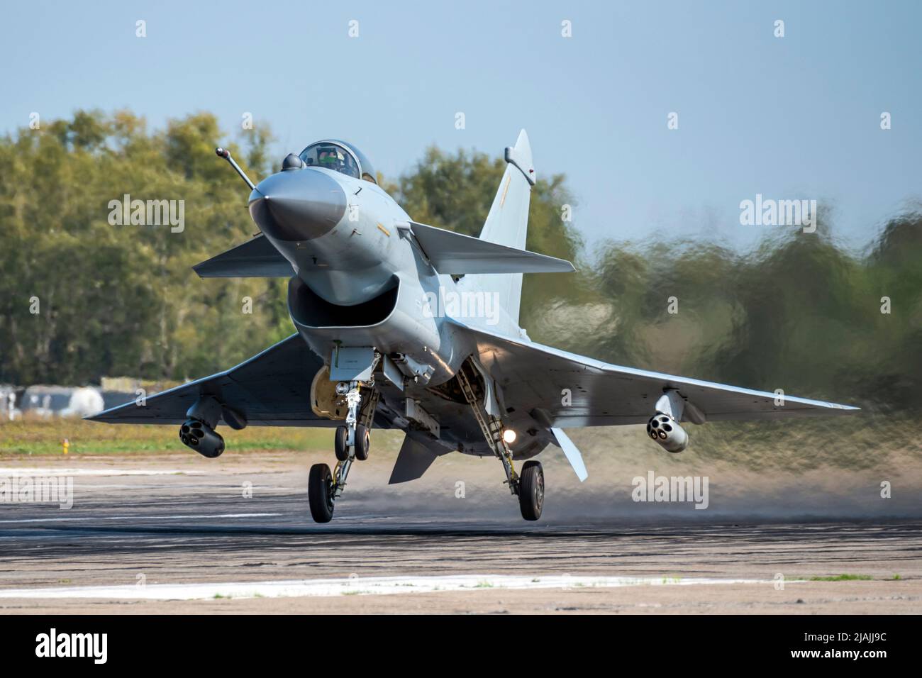 People's Liberation Army Air Force (PLAAF) J-10B aircraft taking off ...