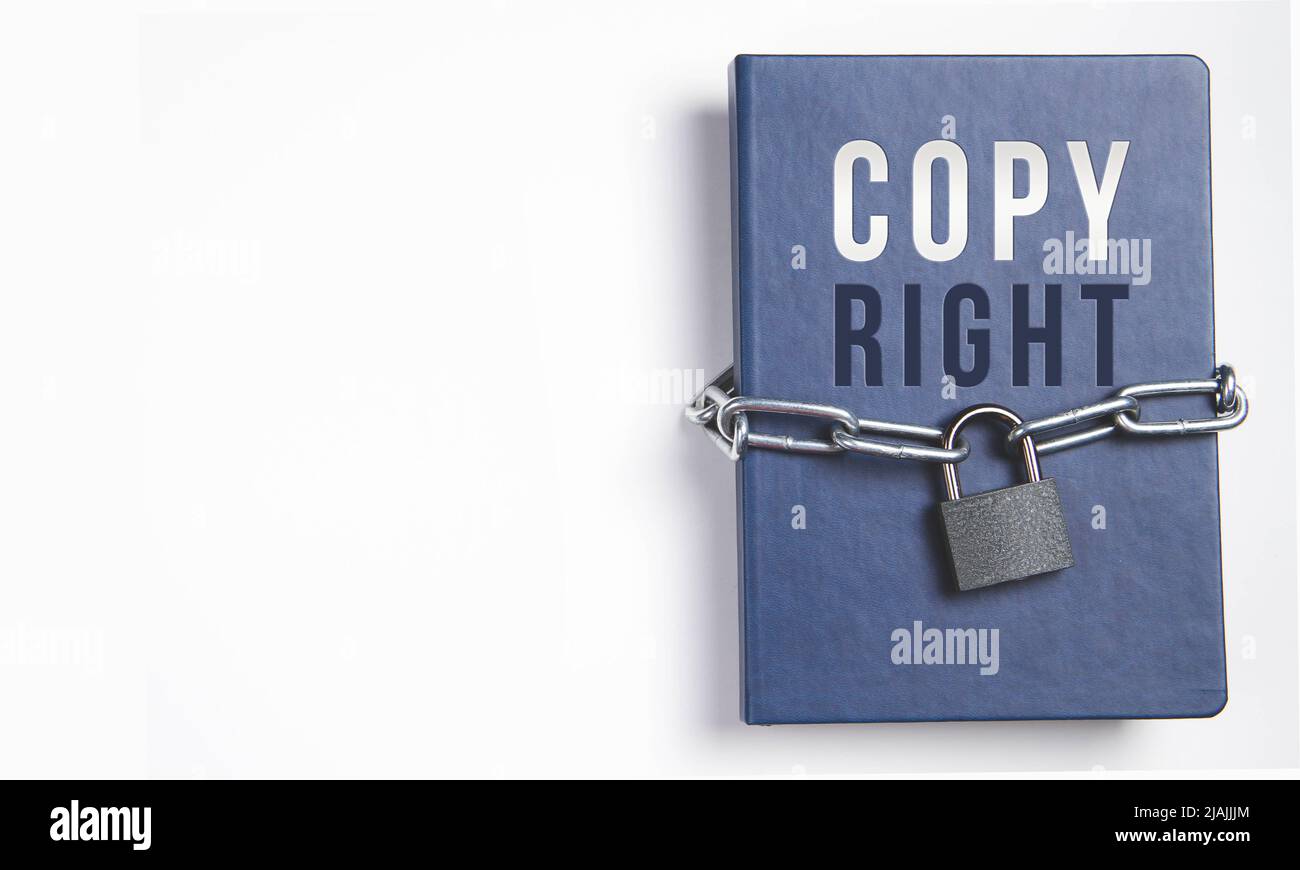 The book is locked under lock and key on a white background. Secret ...