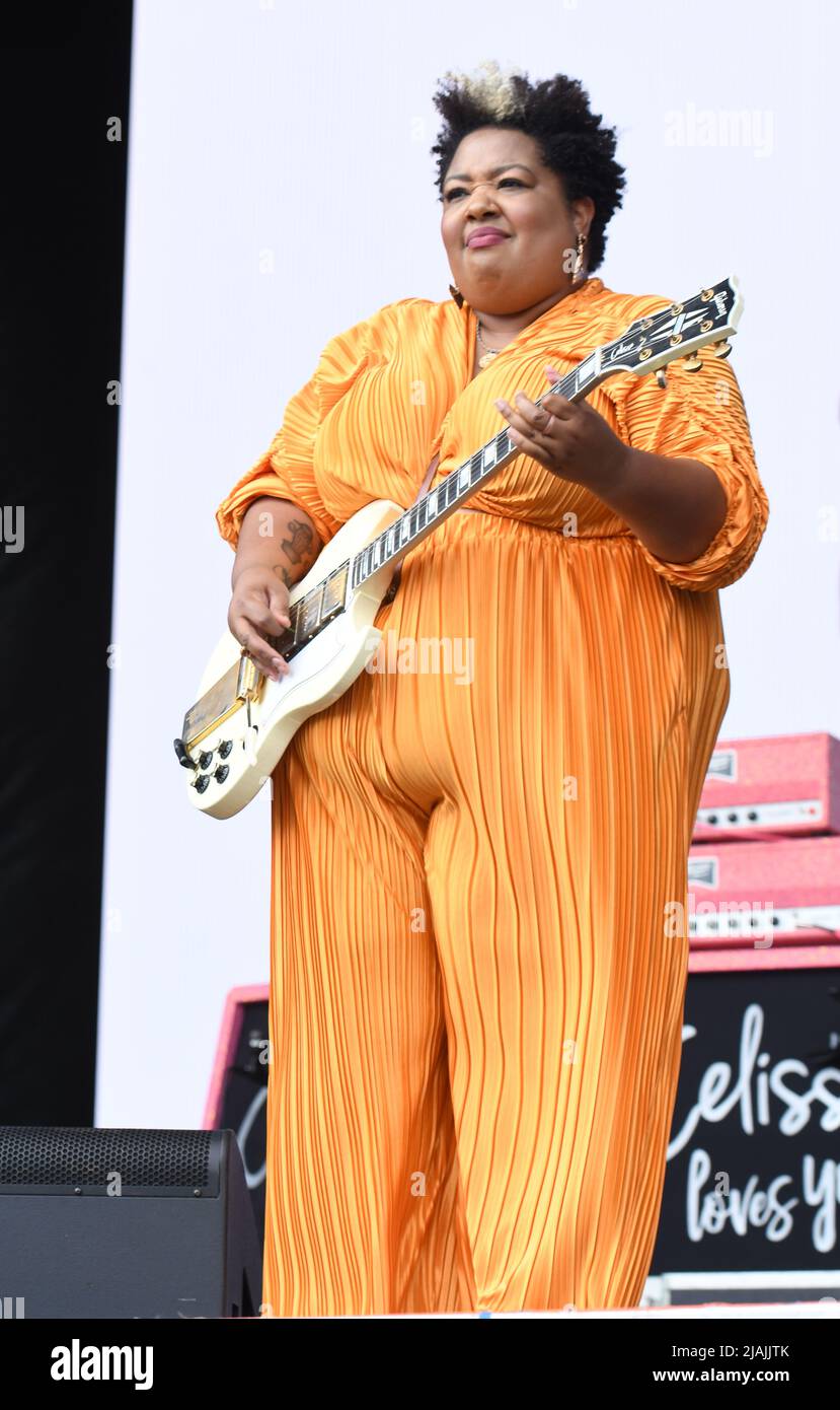 Singer, songwriter and guitarist Celisse is shown performing on stage ...