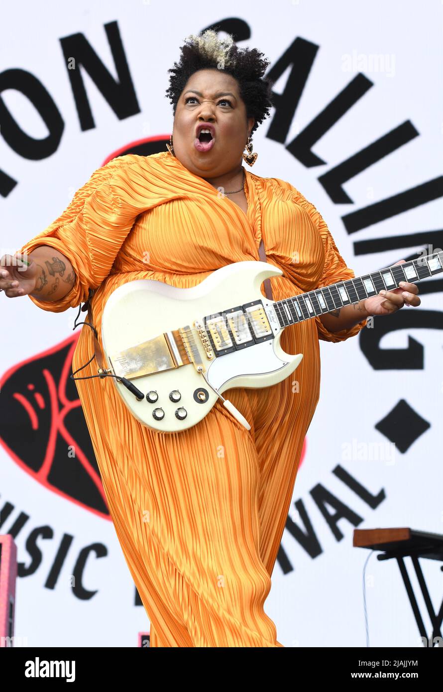 Singer, songwriter and guitarist Celisse is shown performing on stage ...