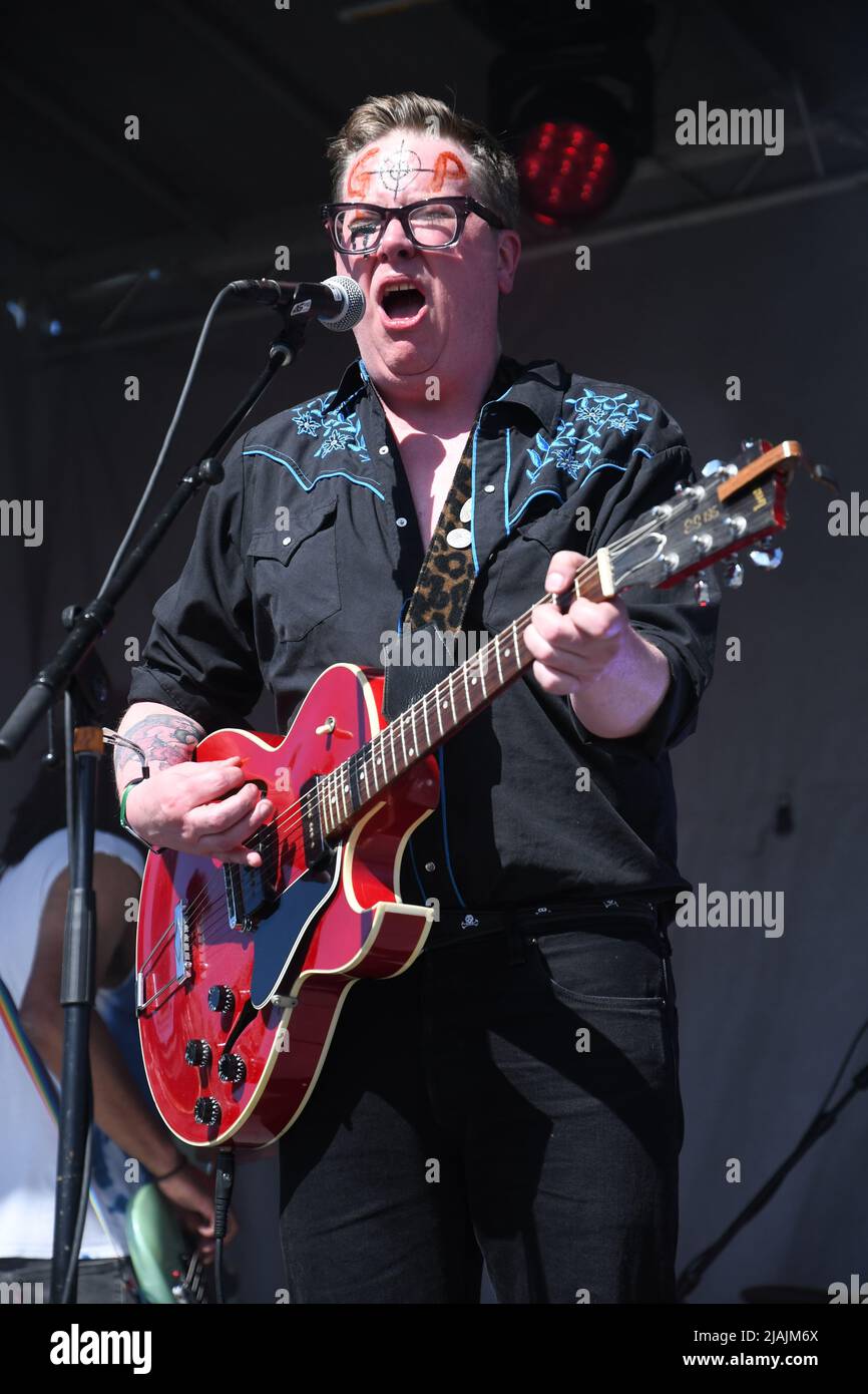 Singer, songwriter and guitarist Aaron Perrino is shown performing on ...