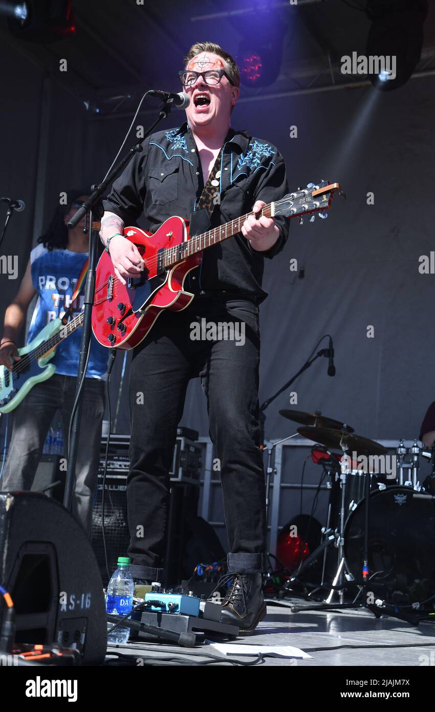 Singer, songwriter and guitarist Aaron Perrino is shown performing on ...