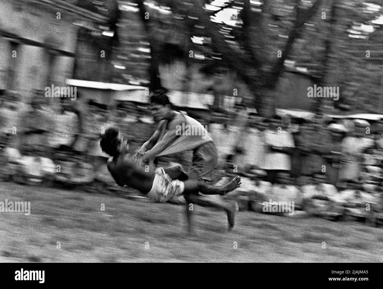 Rural wrestling or Kusti at Katiadi, Kishoreganj, Bangladesh. 1997. The ...
