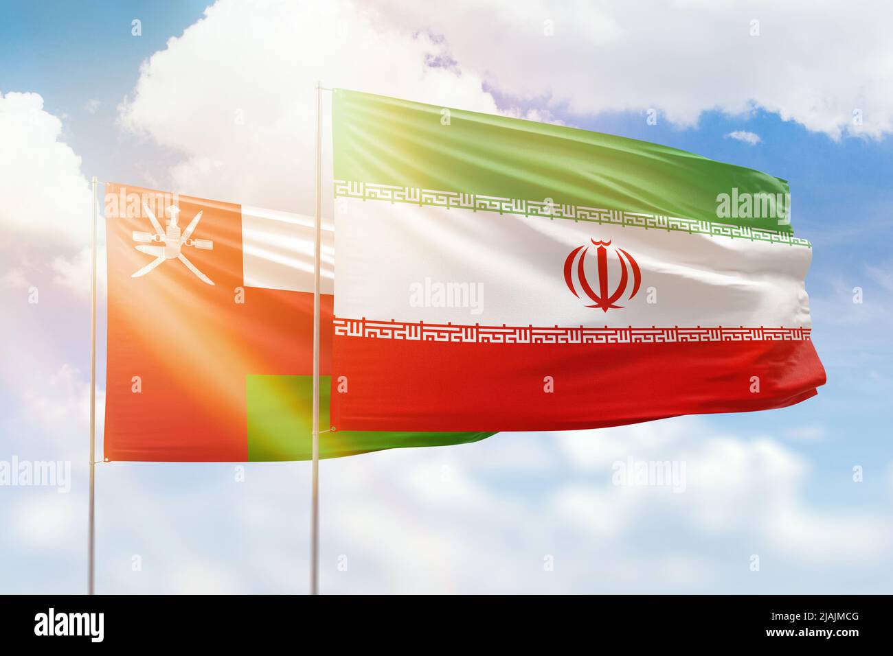 Oman iran flag hi-res stock photography and images - Alamy