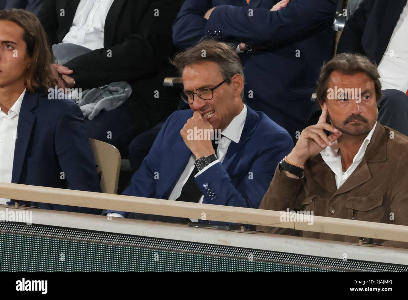 Paris, France. May 30, 2022, Julien Courbet, Henri Leconte in the ...