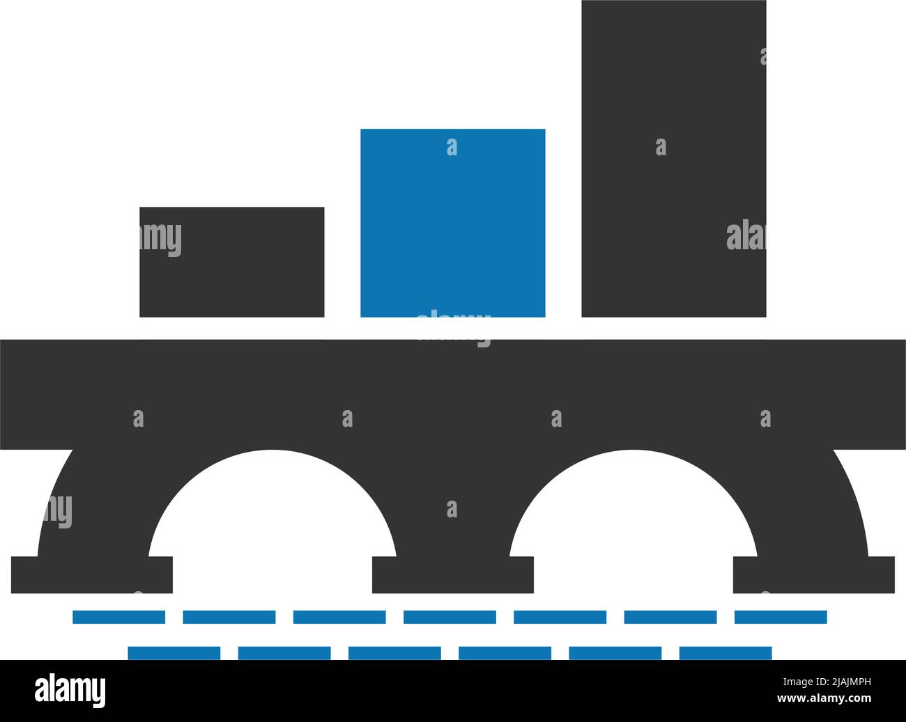 bridge accounting business financial consulting logo Icon Illustration ...