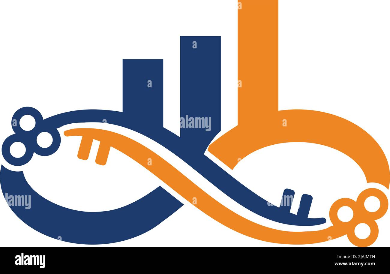 infinity key accounting business logo Icon Illustration Brand Identity ...