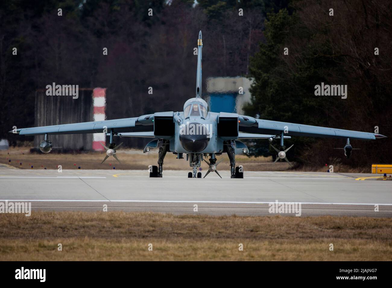 German Air Force Tornado jet armed with three HARM anti-radiation ...