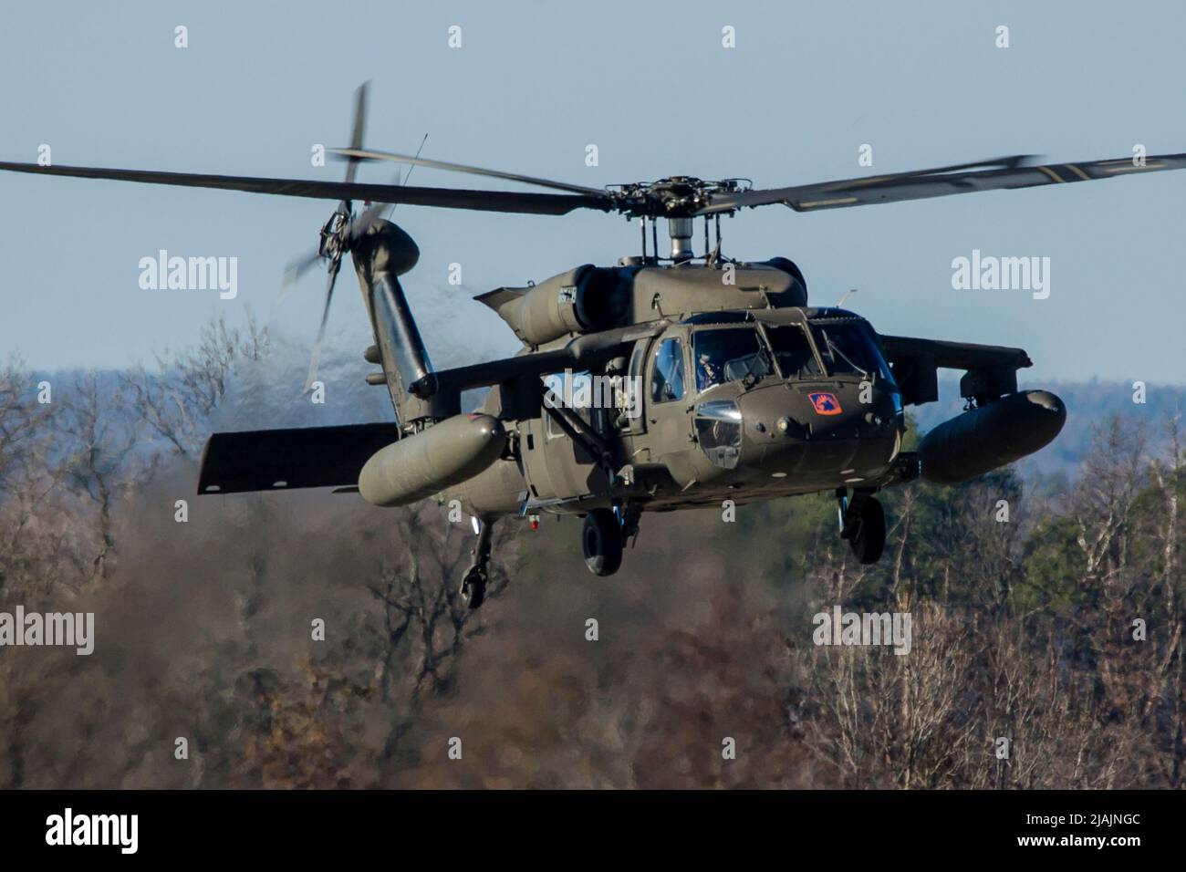 U.S. Army UH-60M Blackhawk transport helicopter of the 12st Combat ...