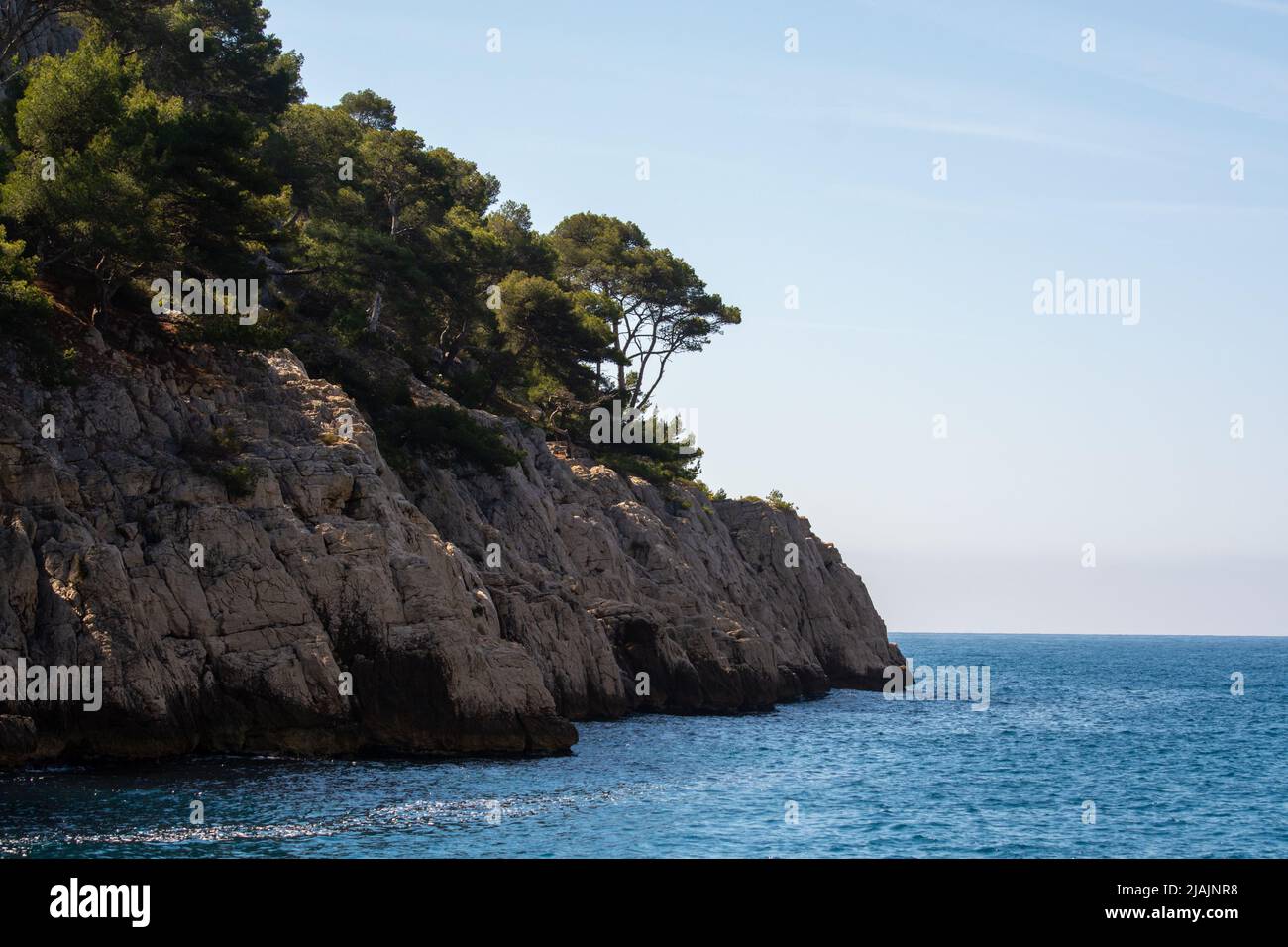 View on Calanque de Port Pin near Cassis, boat excursion to Calanques ...