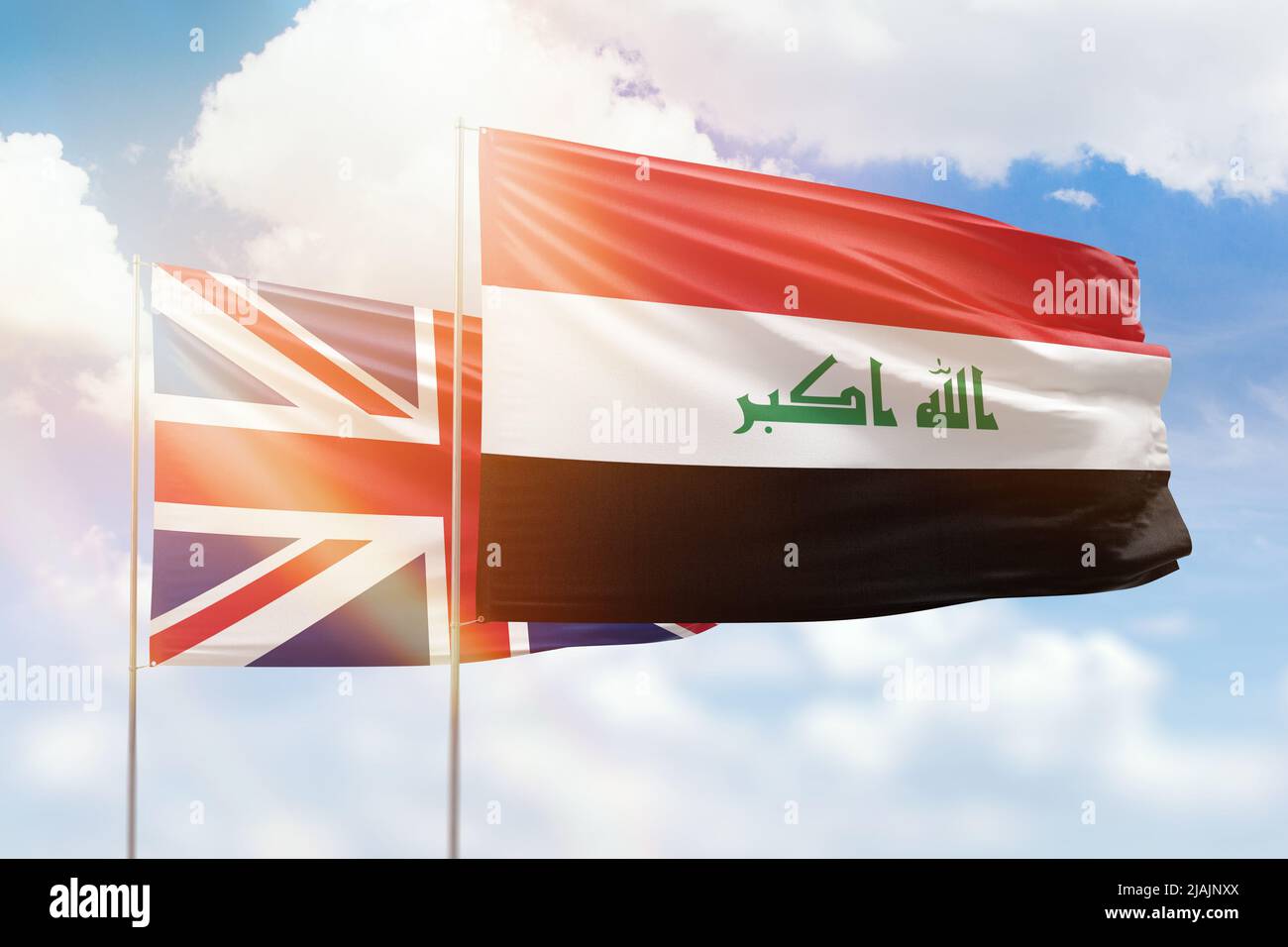Iraq united kingdom flag hi-res stock photography and images - Alamy