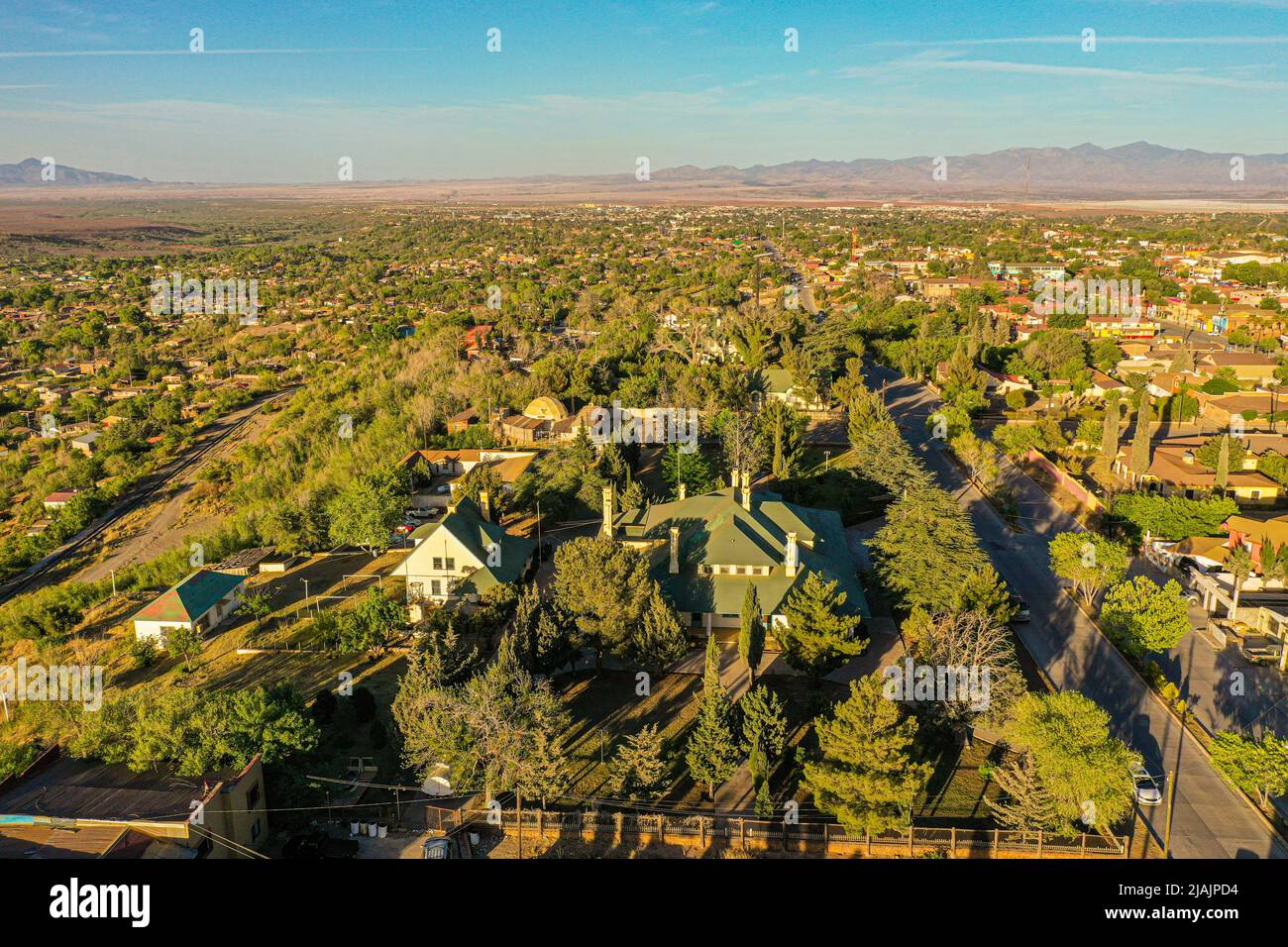 Cananea, Mexico. Aerial view of Canena Sonora (photo by Luis Gutierrez ...