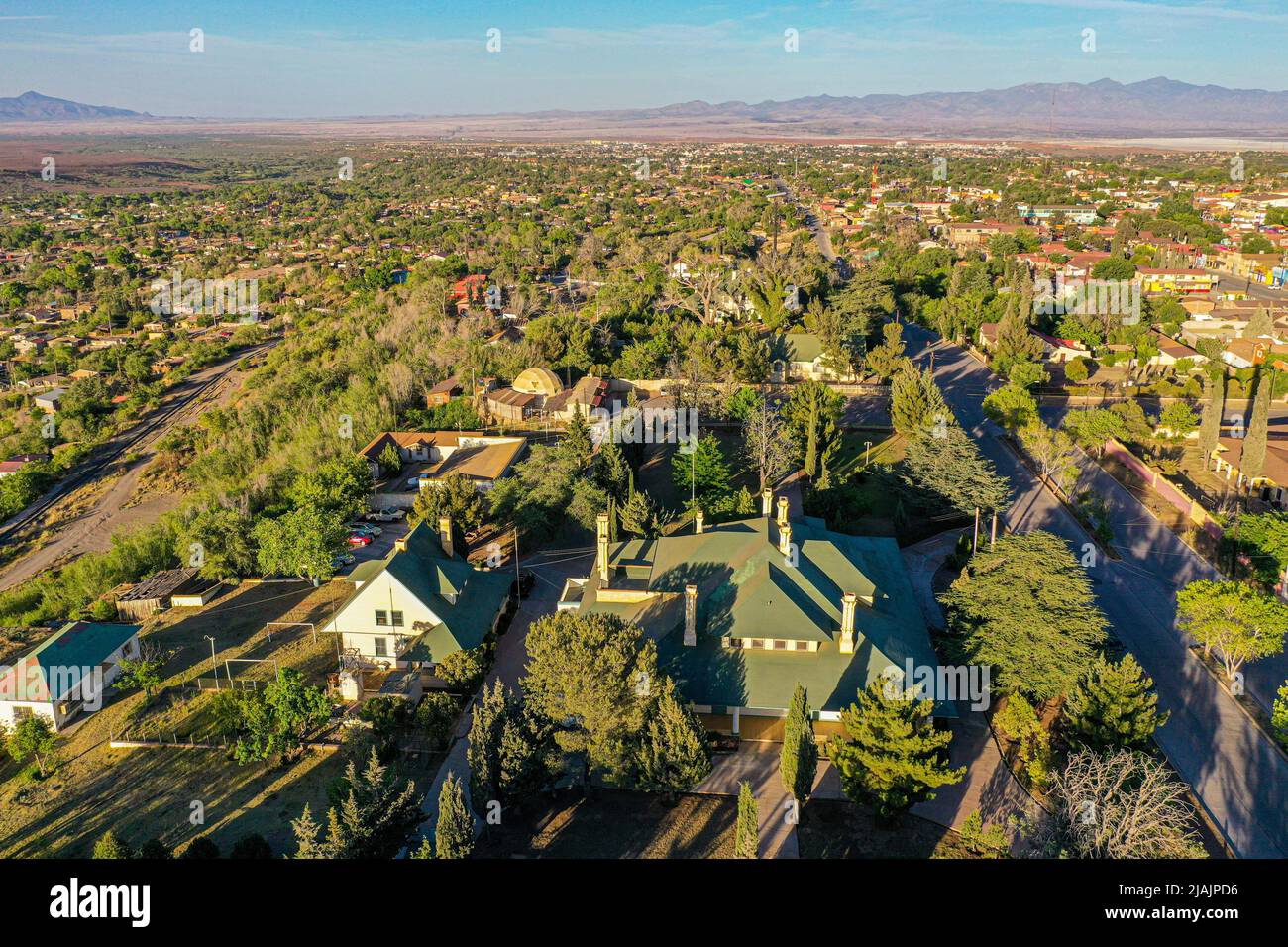 Cananea, Mexico. Aerial view of Canena Sonora (photo by Luis Gutierrez ...