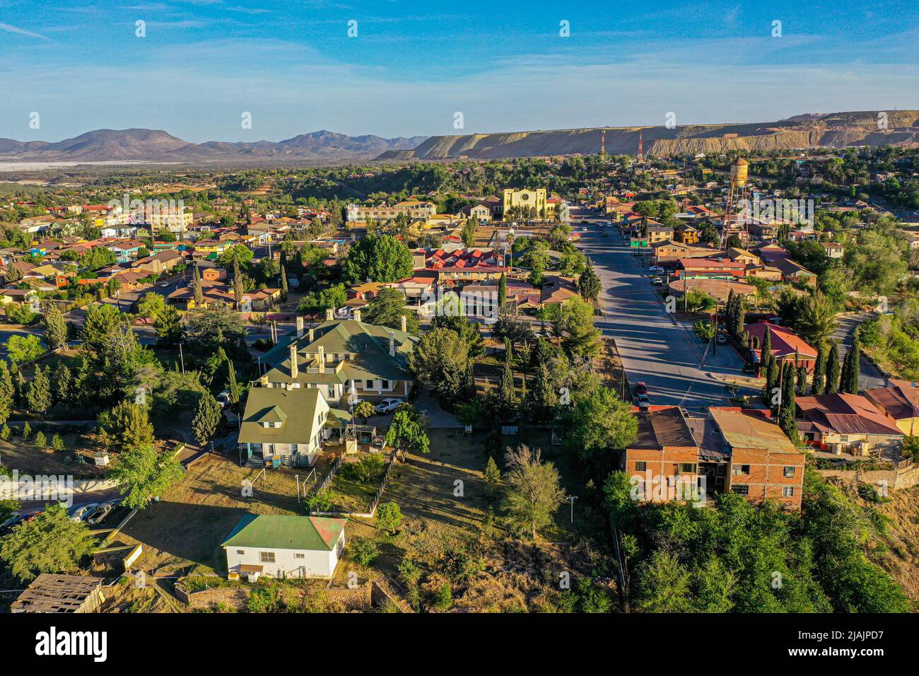 Cananea, Mexico. Aerial view of Canena Sonora (photo by Luis Gutierrez ...