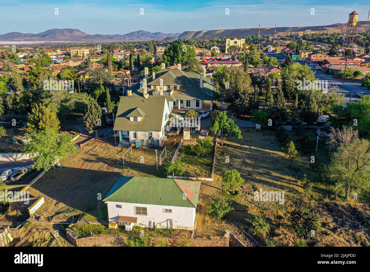 Cananea, Mexico. Aerial view of Canena Sonora (photo by Luis Gutierrez ...