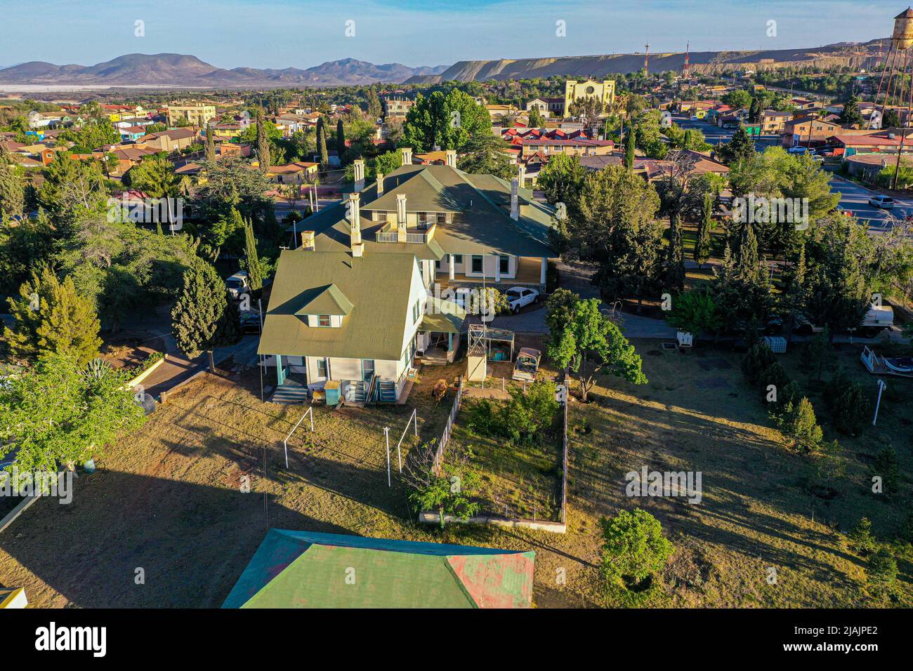 Cananea, Mexico. Aerial view of Canena Sonora (photo by Luis Gutierrez ...