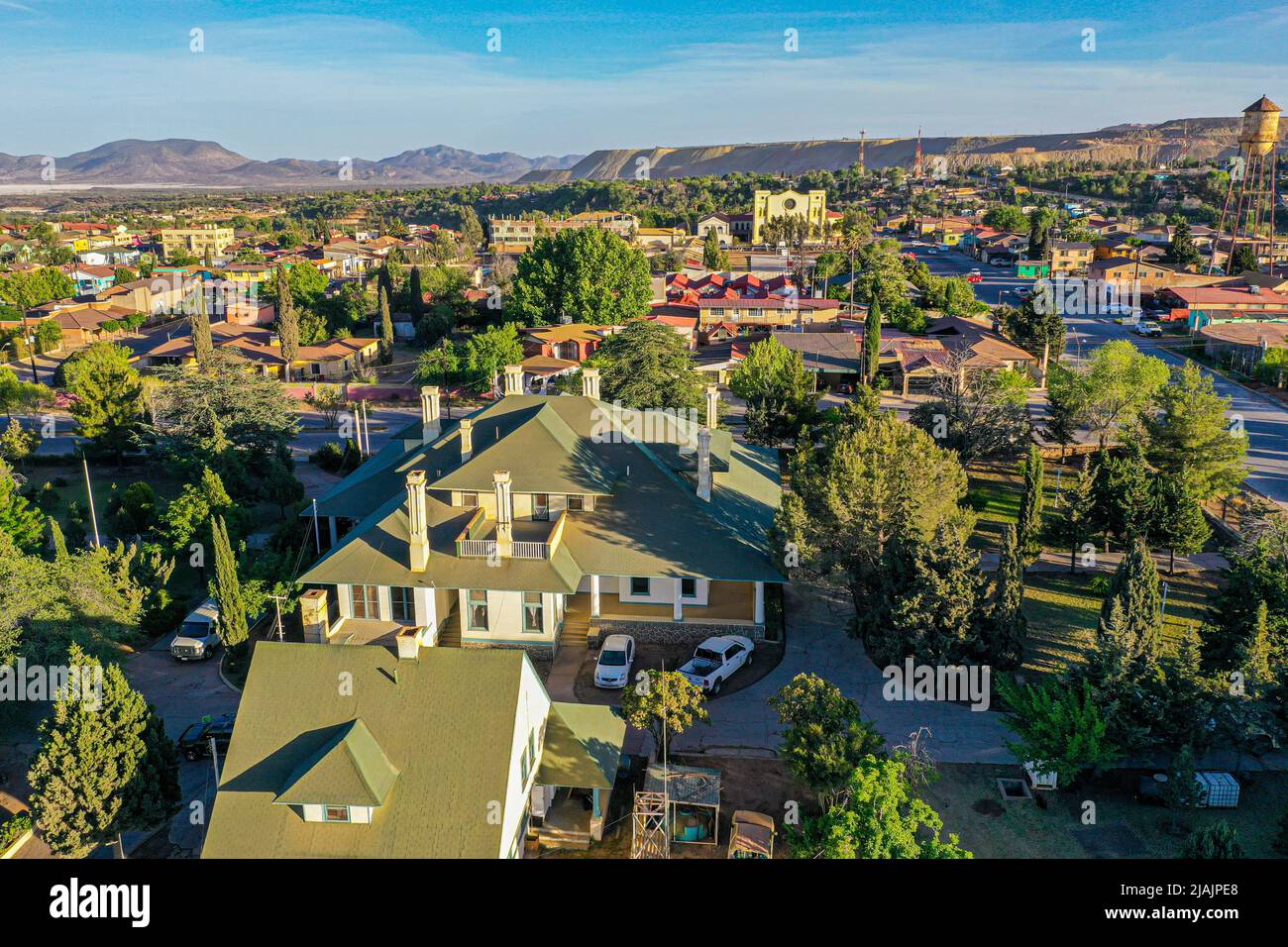 Cananea, Mexico. Aerial view of Canena Sonora (photo by Luis Gutierrez ...