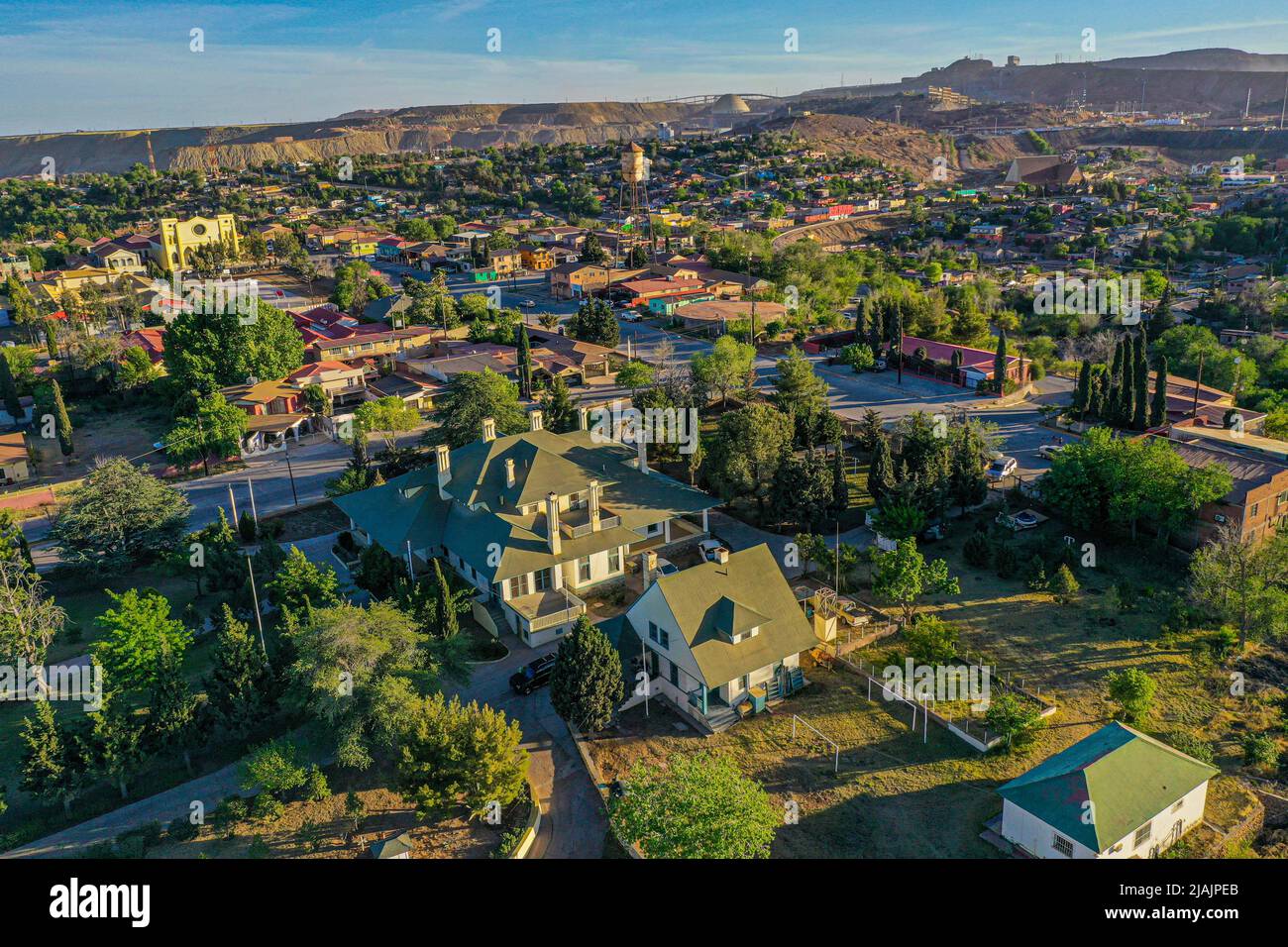 Cananea, Mexico. Aerial view of Canena Sonora (photo by Luis Gutierrez ...