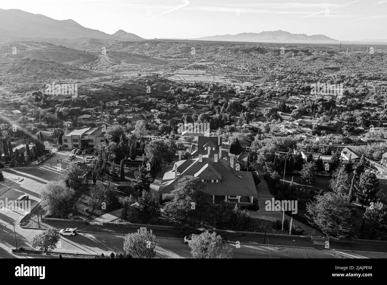 Cananea, Mexico. Aerial view of Canena Sonora (photo by Luis Gutierrez ...
