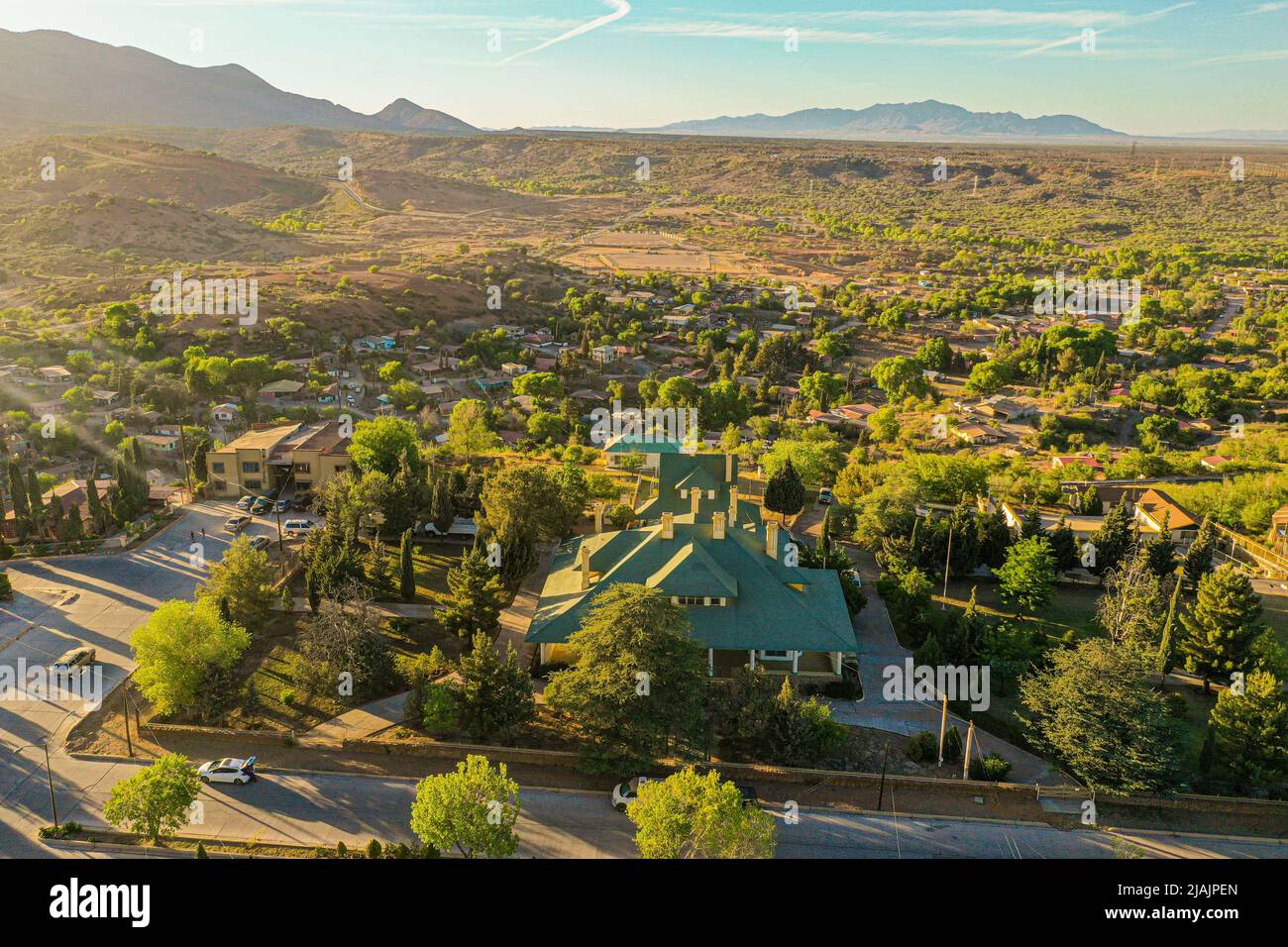Cananea, Mexico. Aerial view of Canena Sonora (photo by Luis Gutierrez ...