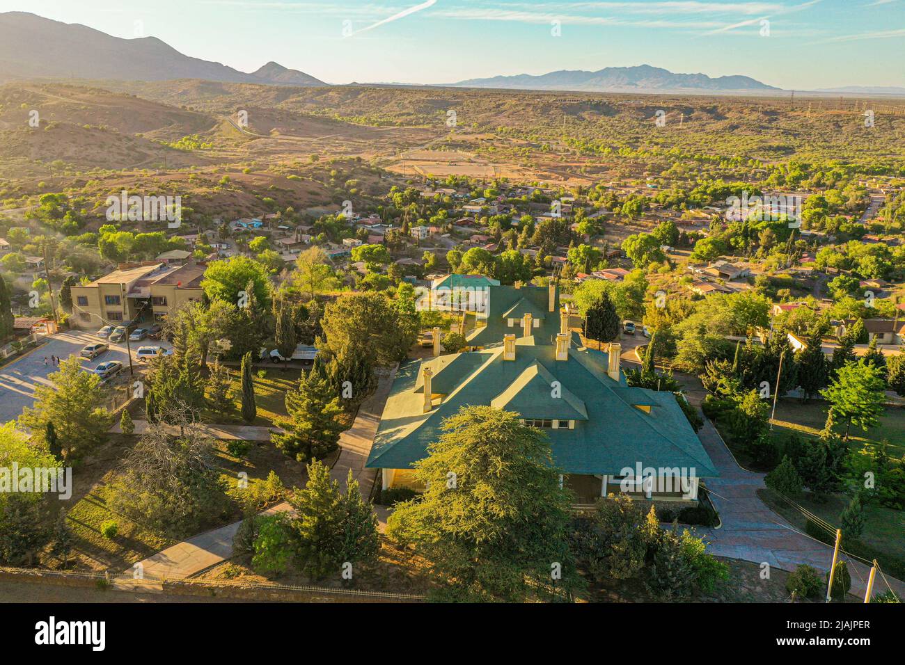 Cananea, Mexico. Aerial view of Canena Sonora (photo by Luis Gutierrez ...
