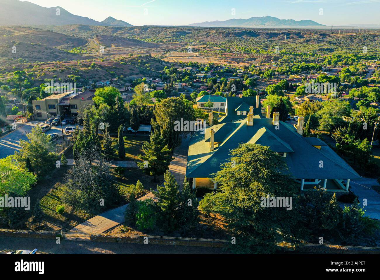 Cananea, Mexico. Aerial view of Canena Sonora (photo by Luis Gutierrez ...
