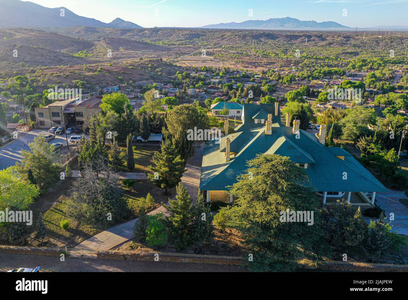Cananea, Mexico. Aerial view of Canena Sonora (photo by Luis Gutierrez ...