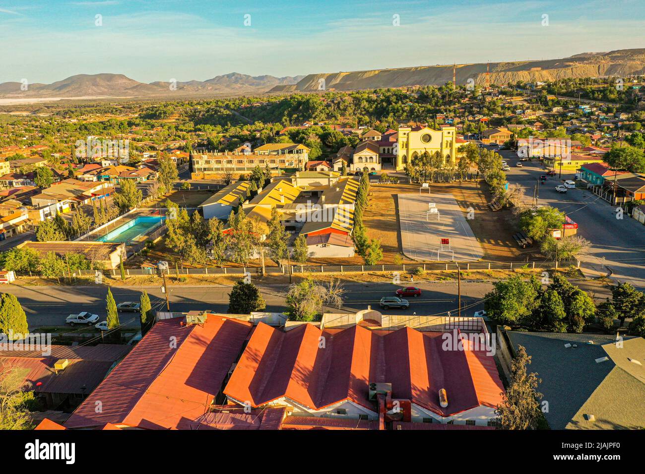 Cananea, Mexico. Aerial view of Canena Sonora (photo by Luis Gutierrez ...