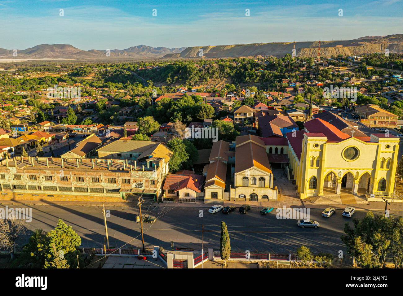 Cananea, Mexico. Aerial view of Canena Sonora (photo by Luis Gutierrez ...