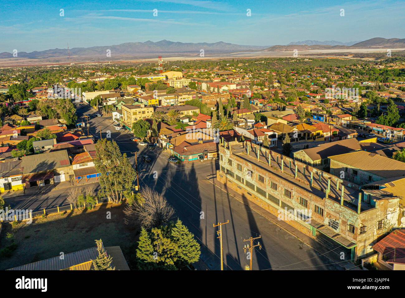 Cananea, Mexico. Aerial view of Canena Sonora (photo by Luis Gutierrez ...