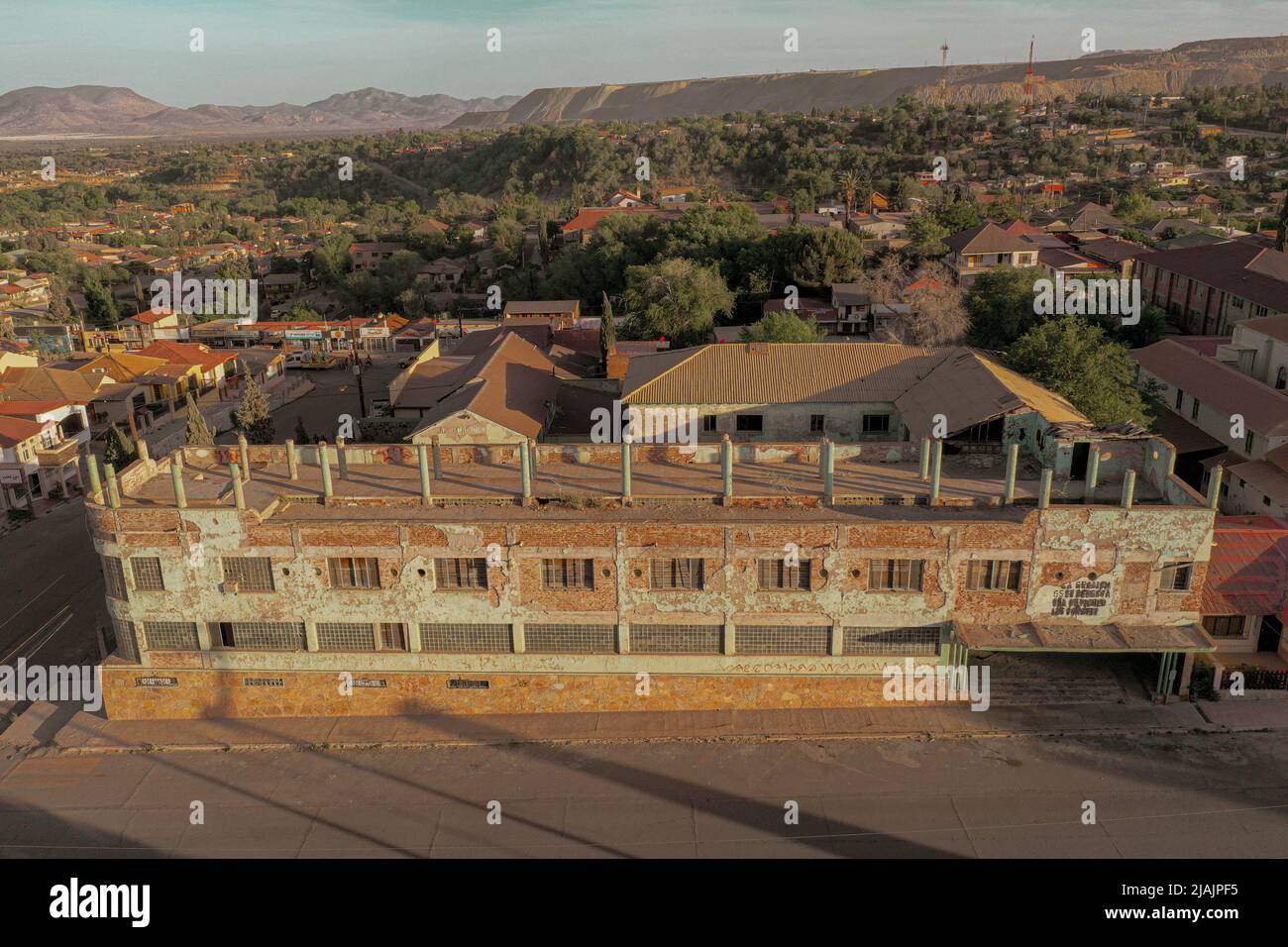 Cananea, Mexico. Aerial view of Canena Sonora (photo by Luis Gutierrez ...