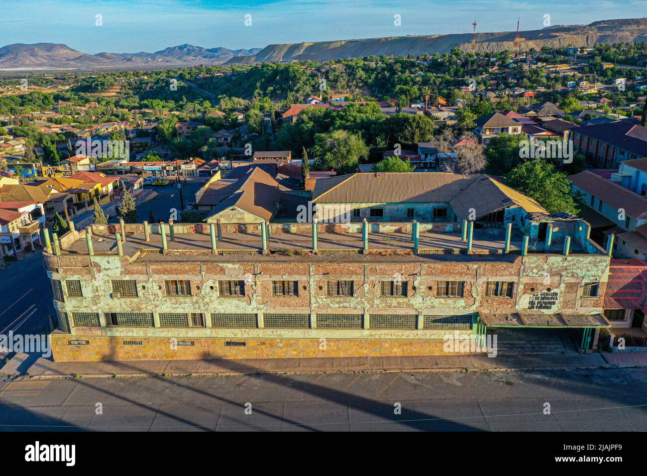 Cananea, Mexico. Aerial view of Canena Sonora (photo by Luis Gutierrez ...