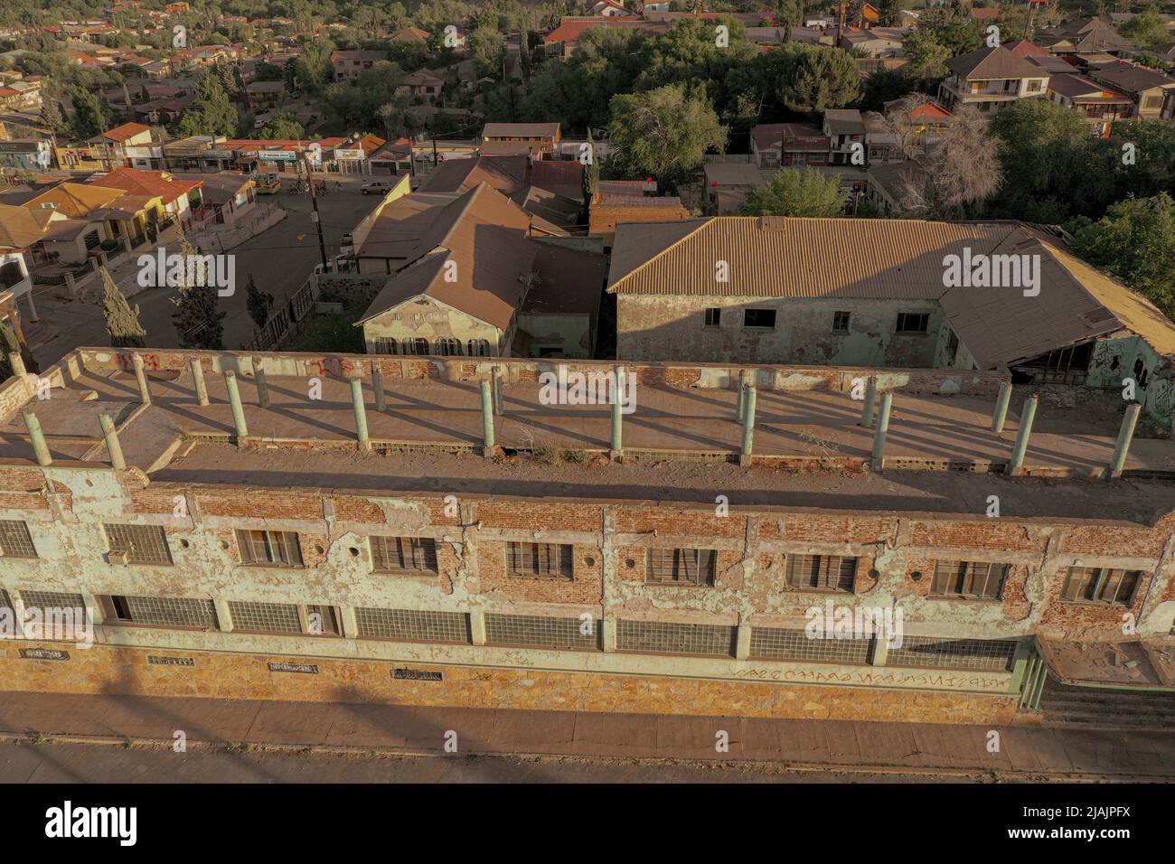 Cananea, Mexico. Aerial view of Canena Sonora (photo by Luis Gutierrez ...