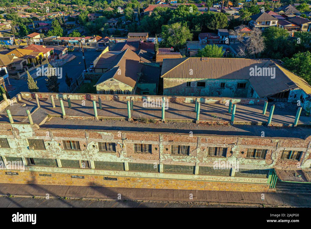 Cananea, Mexico. Aerial view of Canena Sonora (photo by Luis Gutierrez ...