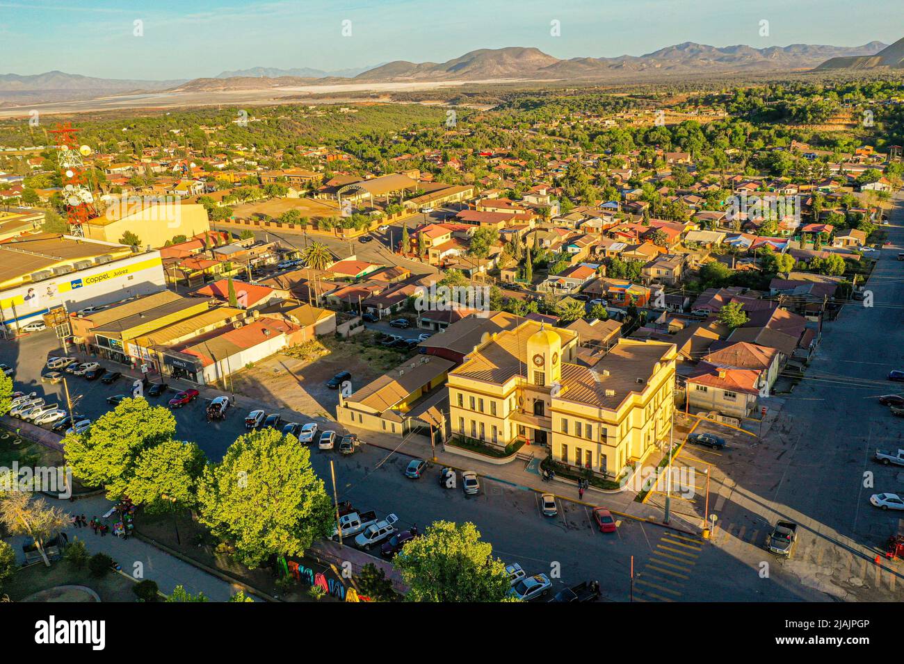 Cananea, Mexico. Aerial view of Canena Sonora (photo by Luis Gutierrez ...