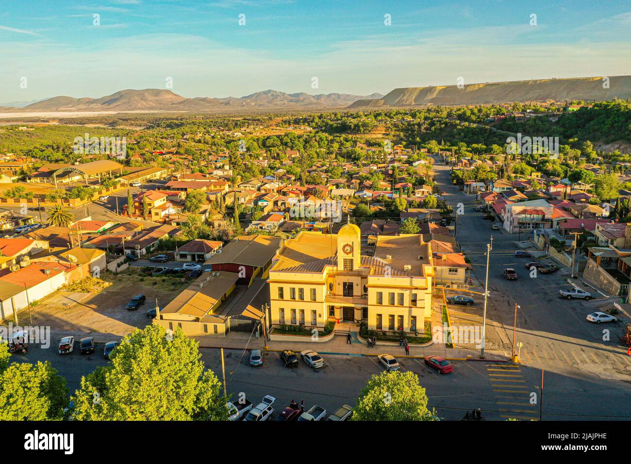 Cananea, Mexico. Aerial view of Canena Sonora (photo by Luis Gutierrez ...