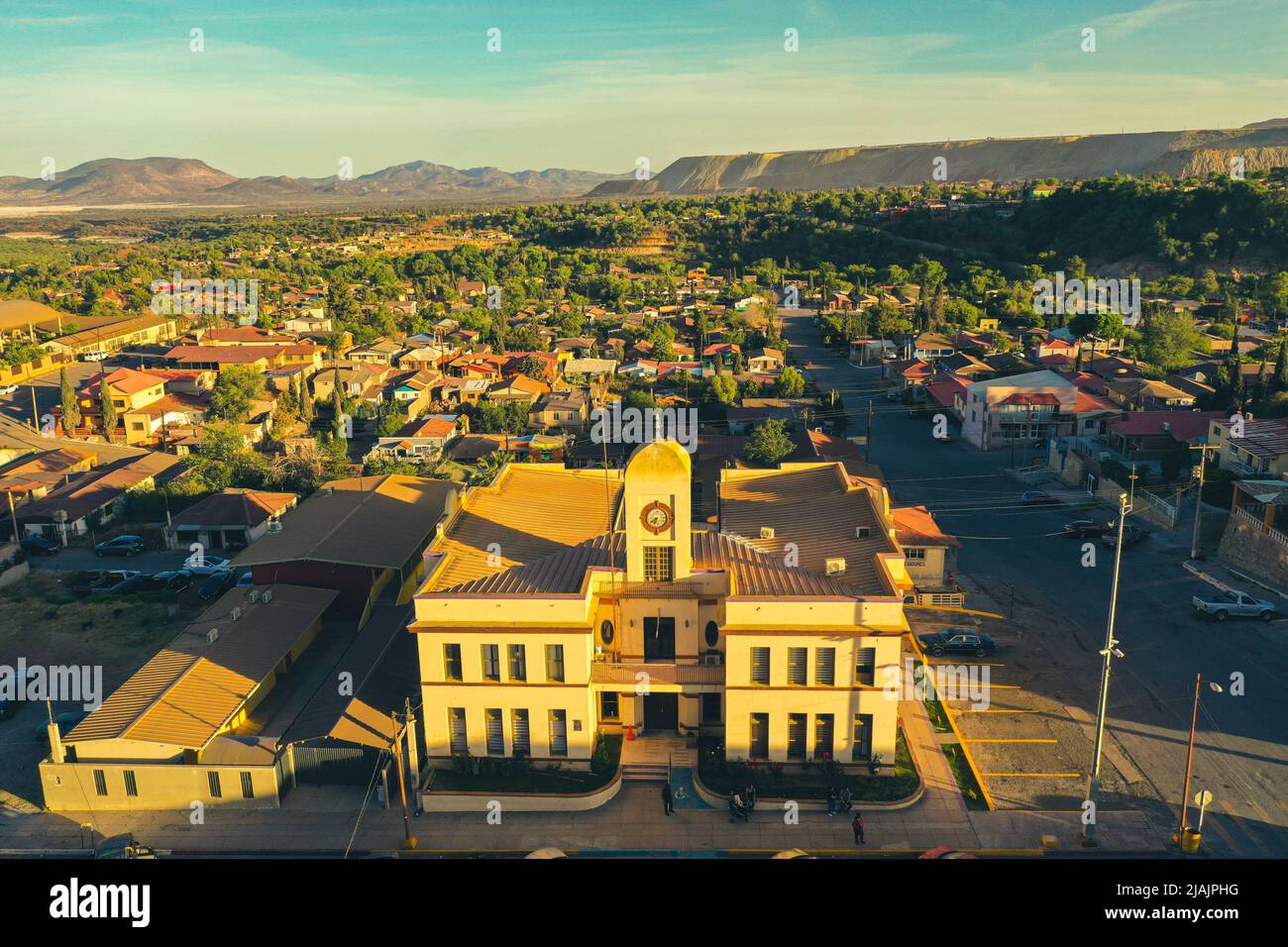 Cananea, Mexico. Aerial view of Canena Sonora (photo by Luis Gutierrez ...