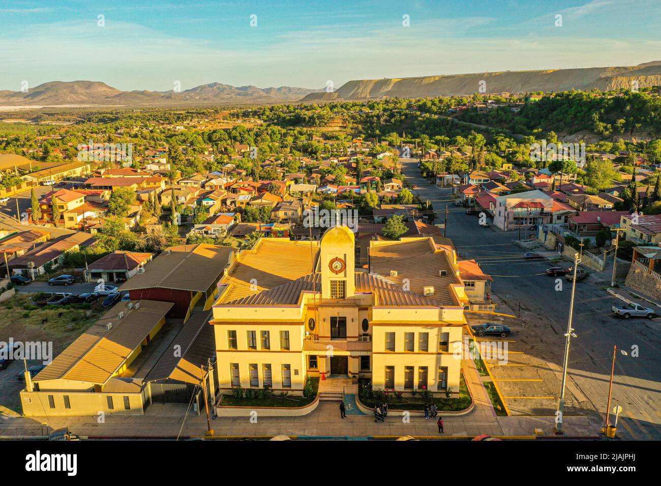 Cananea, Mexico. Aerial view of Canena Sonora (photo by Luis Gutierrez ...