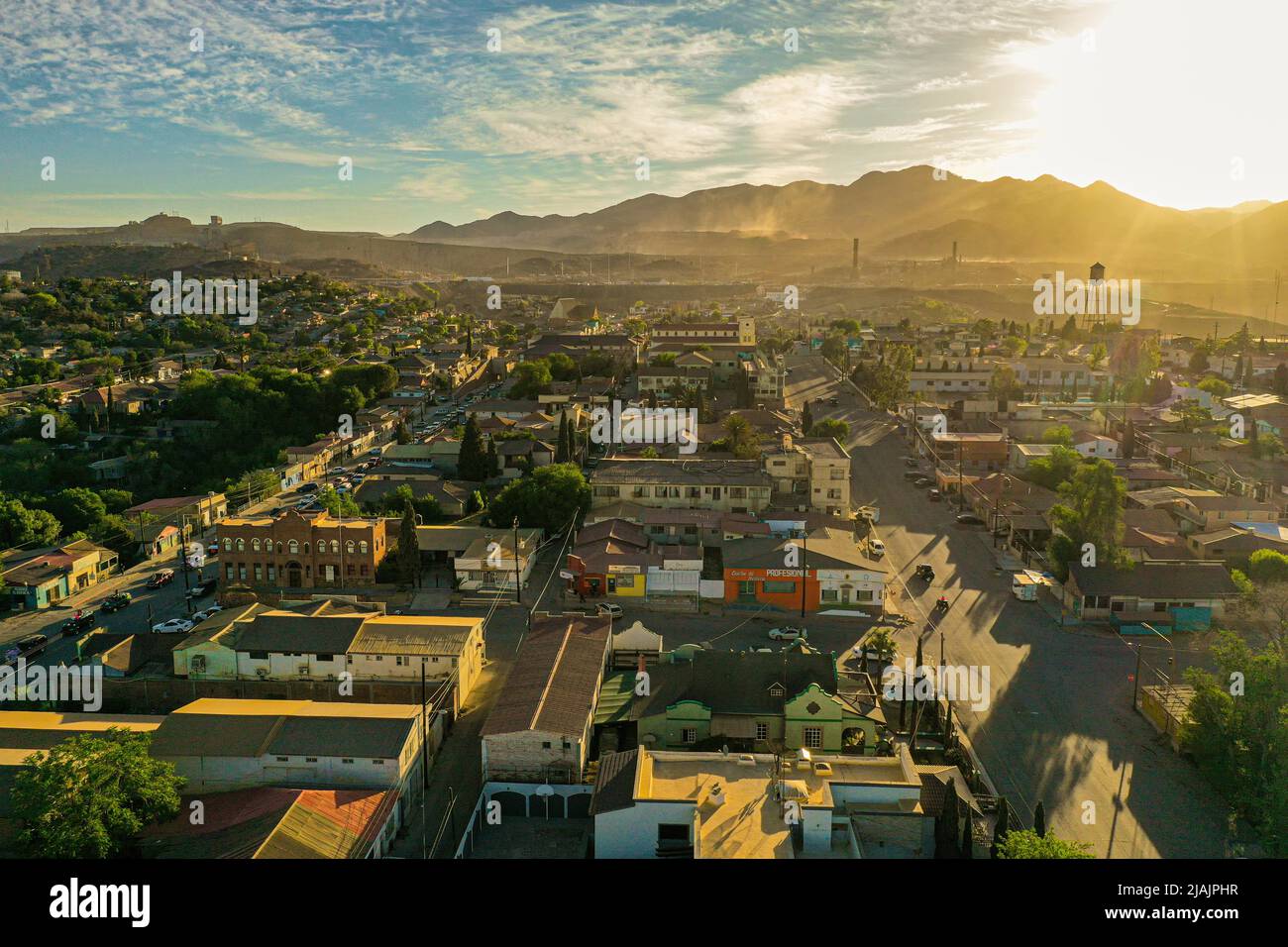 Cananea, Mexico. Aerial view of Canena Sonora (photo by Luis Gutierrez ...