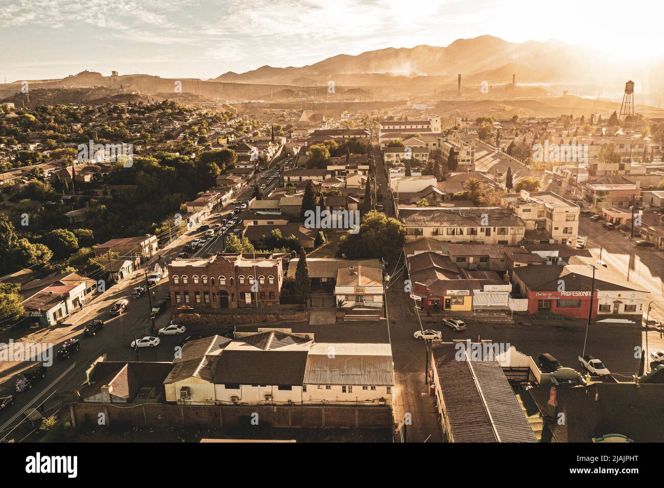 Cananea, Mexico. Aerial view of Canena Sonora (photo by Luis Gutierrez ...