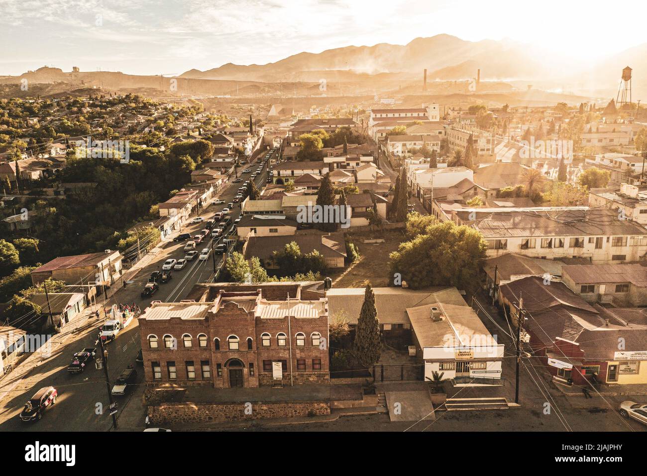 Cananea, Mexico. Aerial view of Canena Sonora (photo by Luis Gutierrez ...