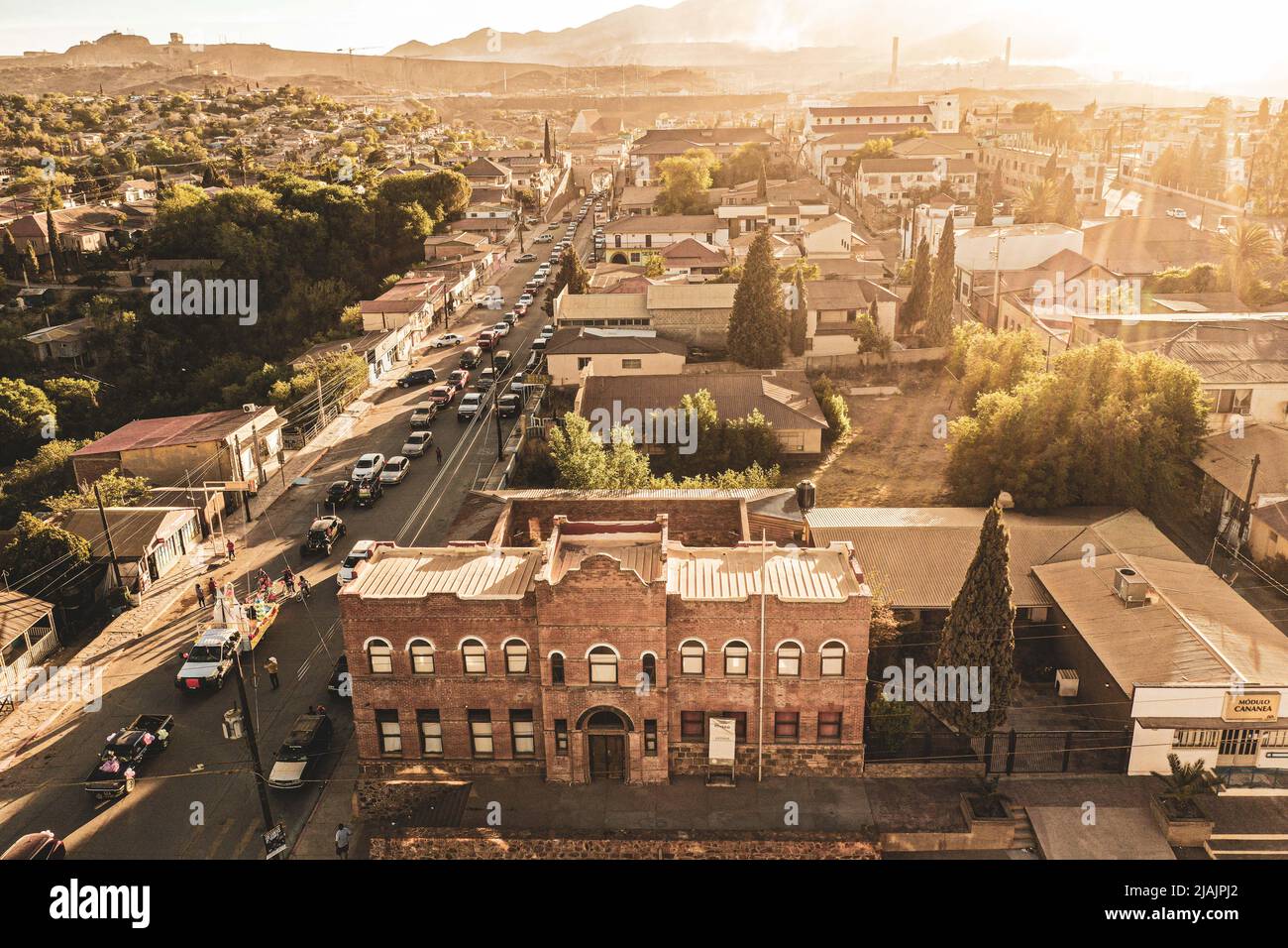 Cananea, Mexico. Aerial view of Canena Sonora (photo by Luis Gutierrez ...