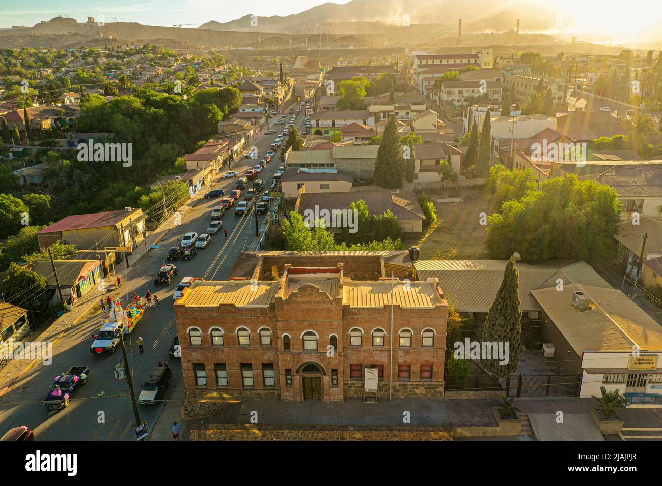 Cananea, Mexico. Aerial view of Canena Sonora (photo by Luis Gutierrez ...