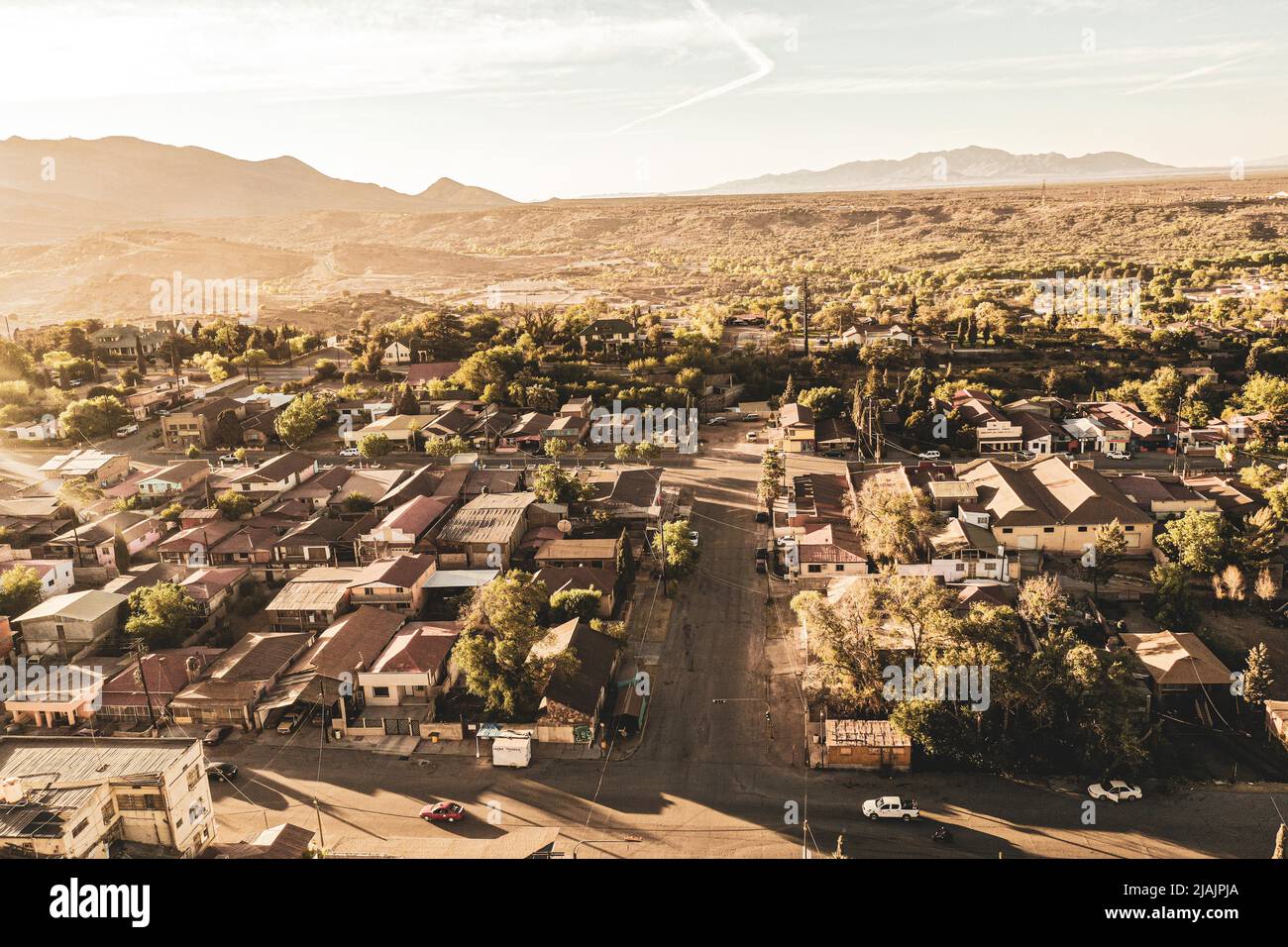 Cananea, Mexico. Aerial view of Canena Sonora (photo by Luis Gutierrez ...